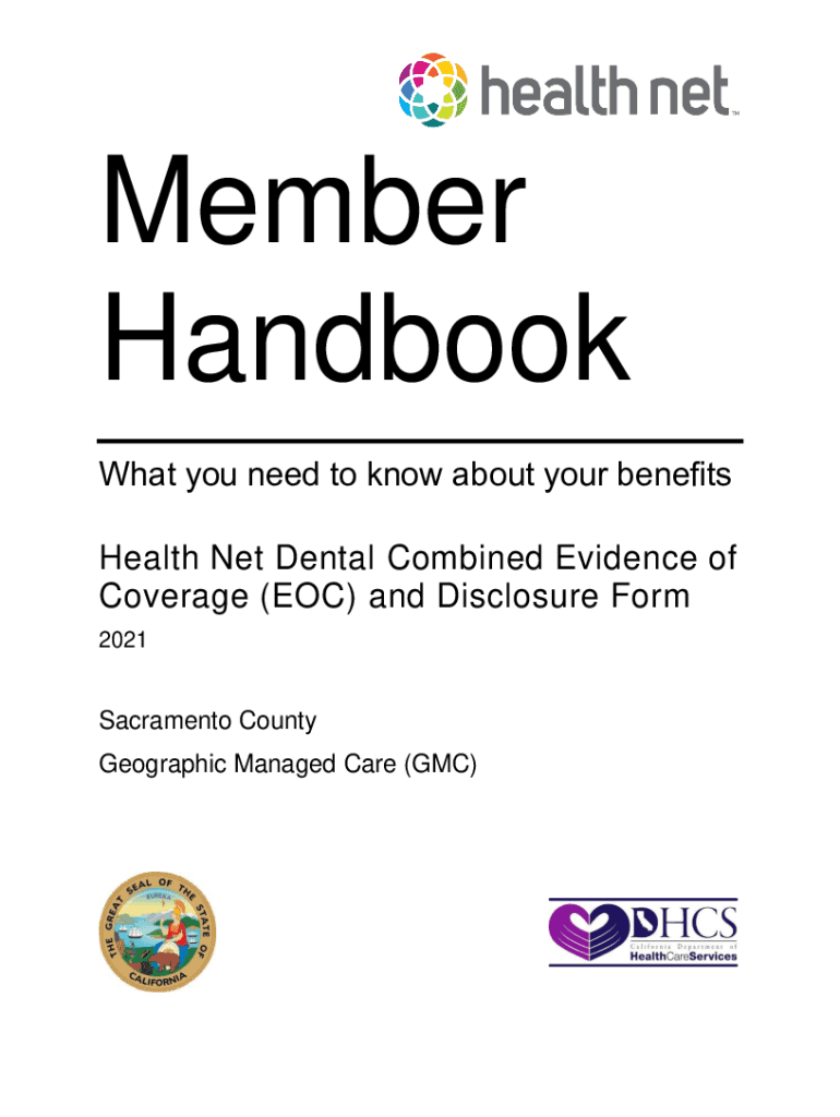 Fillable Online Health Net Dental Medi-Cal Member Handbook 2021 ...