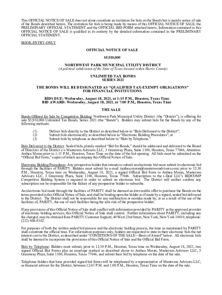 Fillable Online PARITY ELECTRONIC BIDDING INFORMATION FOR FROST BANK ... Fax Email Print - pdfFiller