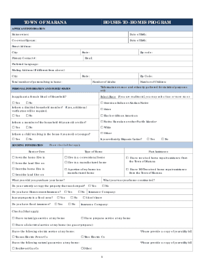 Fillable Online FORM 20150915 Housing Rehab Program Application Packet ...