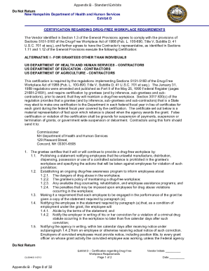 Fillable Online Standard Exhibits Do Not Return Do Not Return Appendix ...