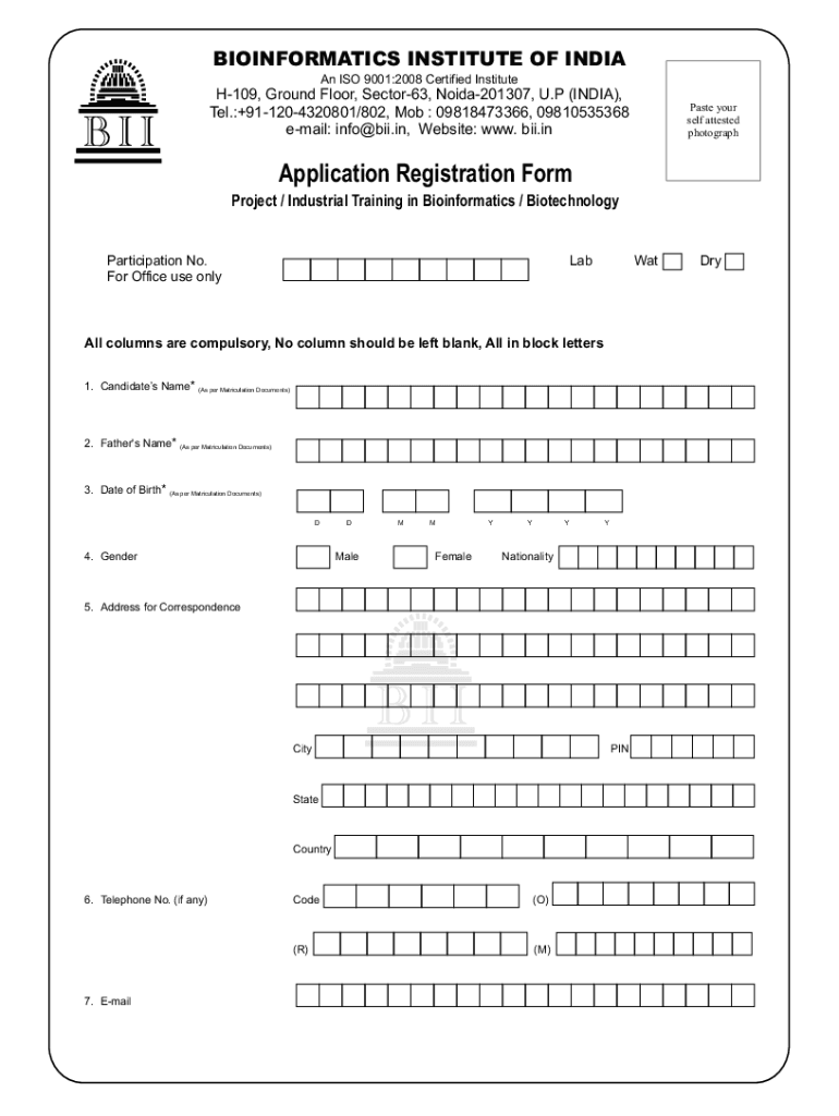 Fillable Online Application form Project Training-1 Fax Email Print - pdfFiller
