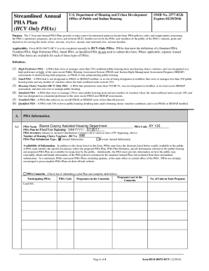 Fillable Online Public housing authority annual pha plan Fax Email ...