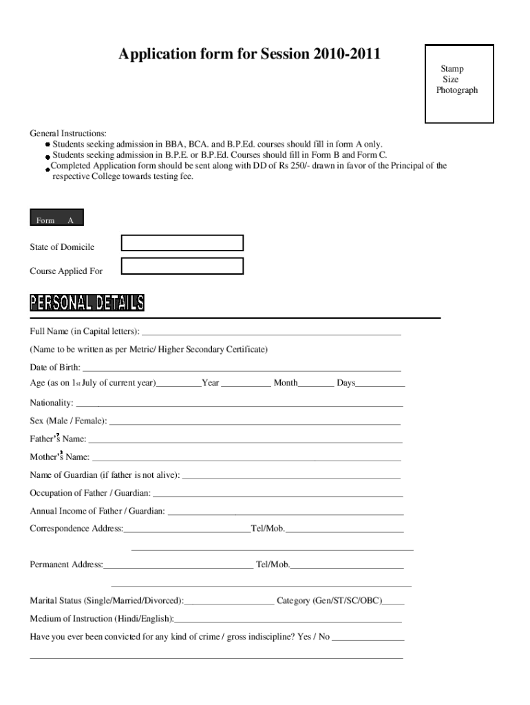 Fillable Online Admission Form - IPS Group of Colleges - ipsgwalior.org Fax Email Print - pdfFiller