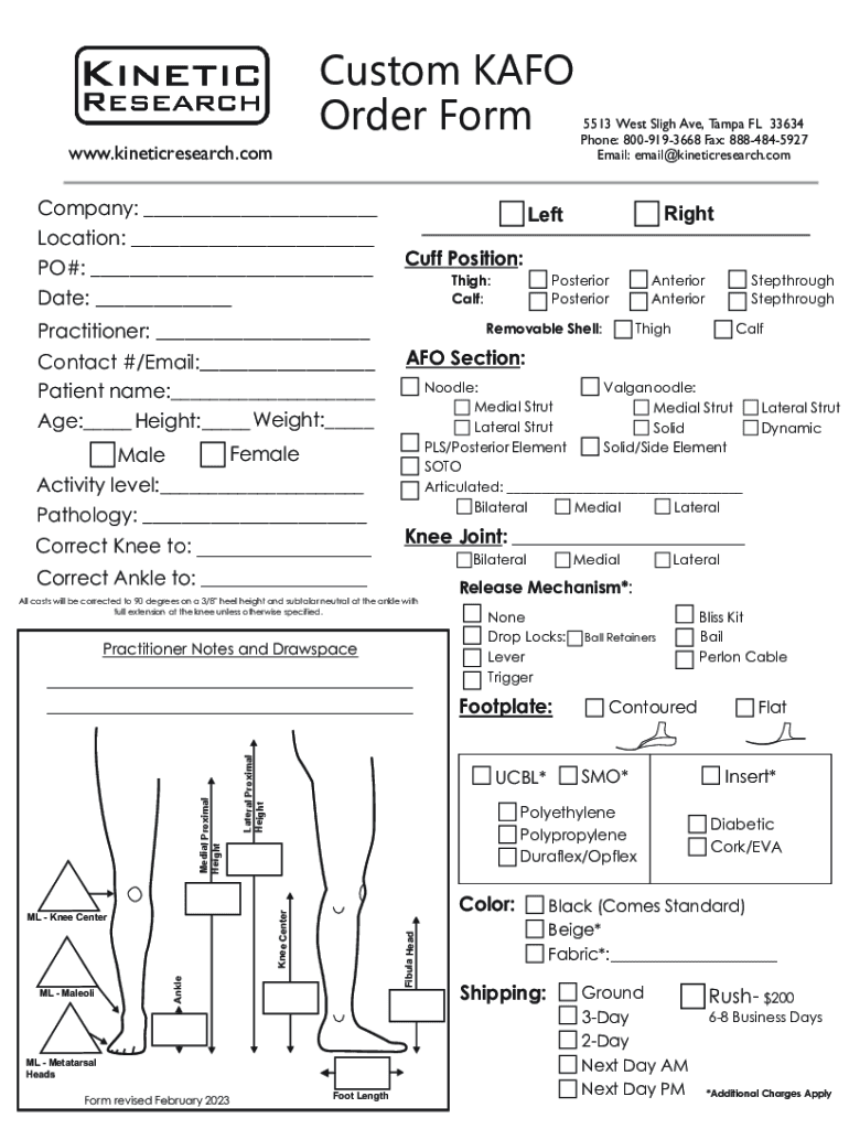 Fillable Online Custom Noodle Order Form Fax Email Print - pdfFiller