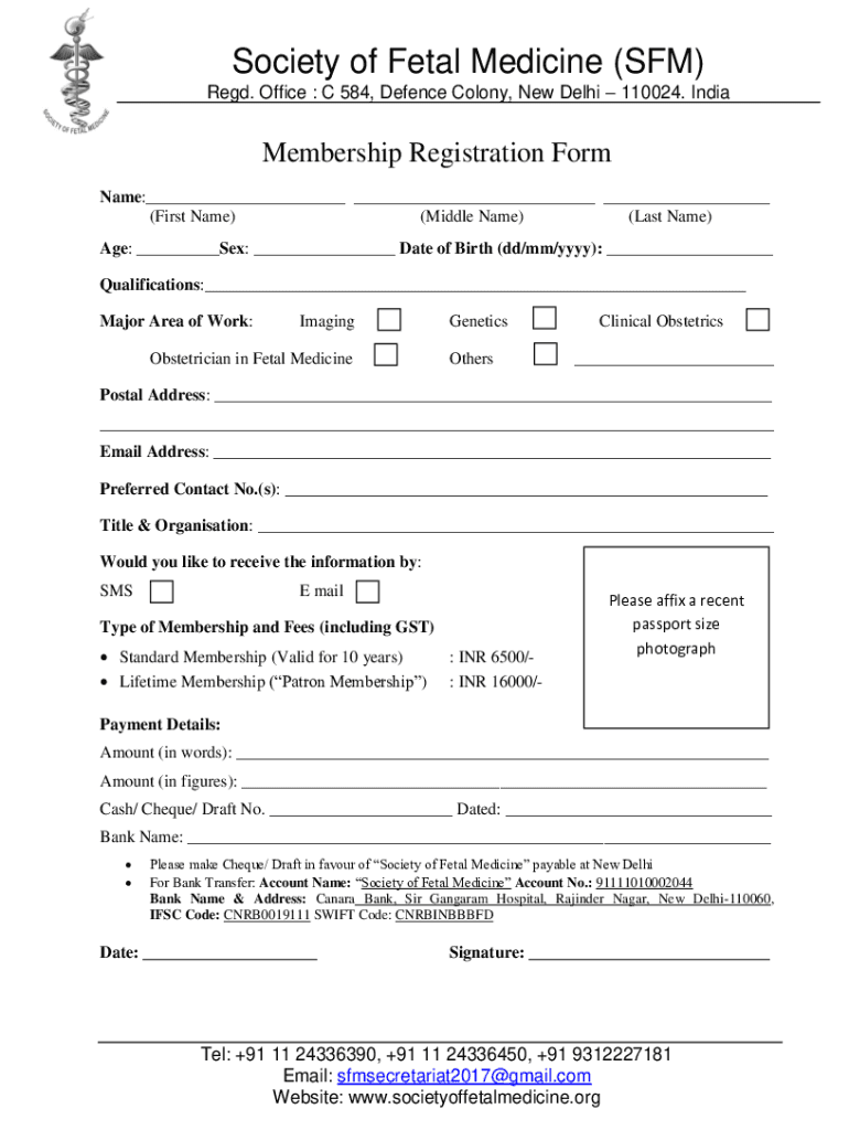 Fillable Online Maternal Fetal Medicine NEW PATIENT REGISTRATION ...