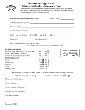 Fillable Online Cafeteria Notification of Sales - Manteca Unified ...