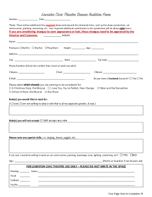 Fillable Online LCT All Season 23-24 Audition Form.docx Fax Email Print ...