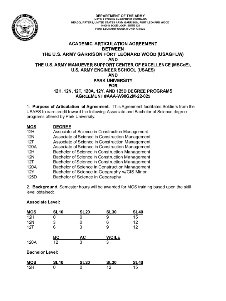 Fillable Online FORT LEONARD WOOD - U.S. Army Garrisons Fax Email Print - pdfFiller