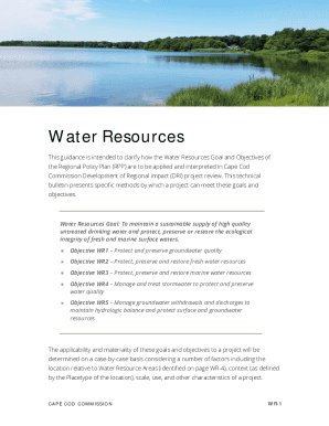 Fillable Online The Principles, Requirements and Guidelines for Water ...