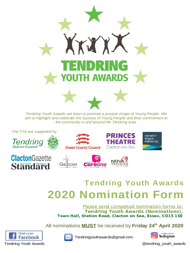 National Arts and Humanities Youth Program Awards Doc Template | pdfFiller