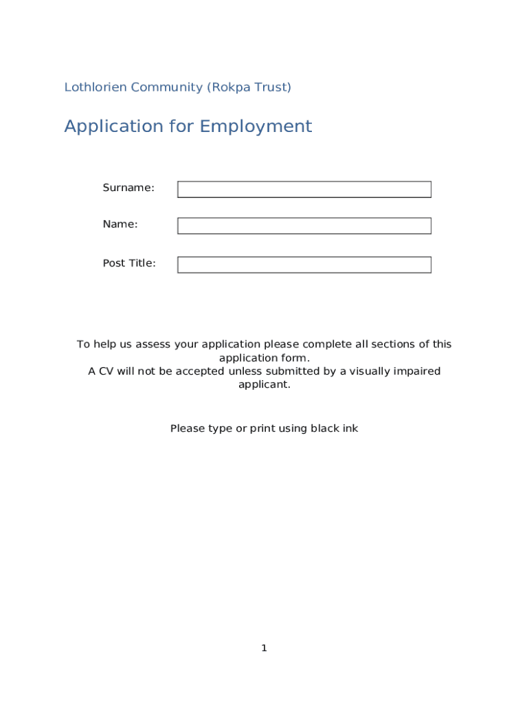 Application for lecturer position provides a template ... Doc Template ...