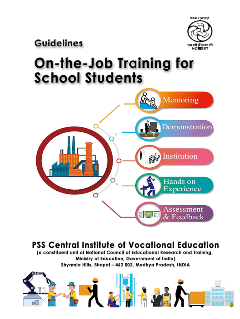 Fillable Online Guidelines for On-the-Job Training of School Students ...