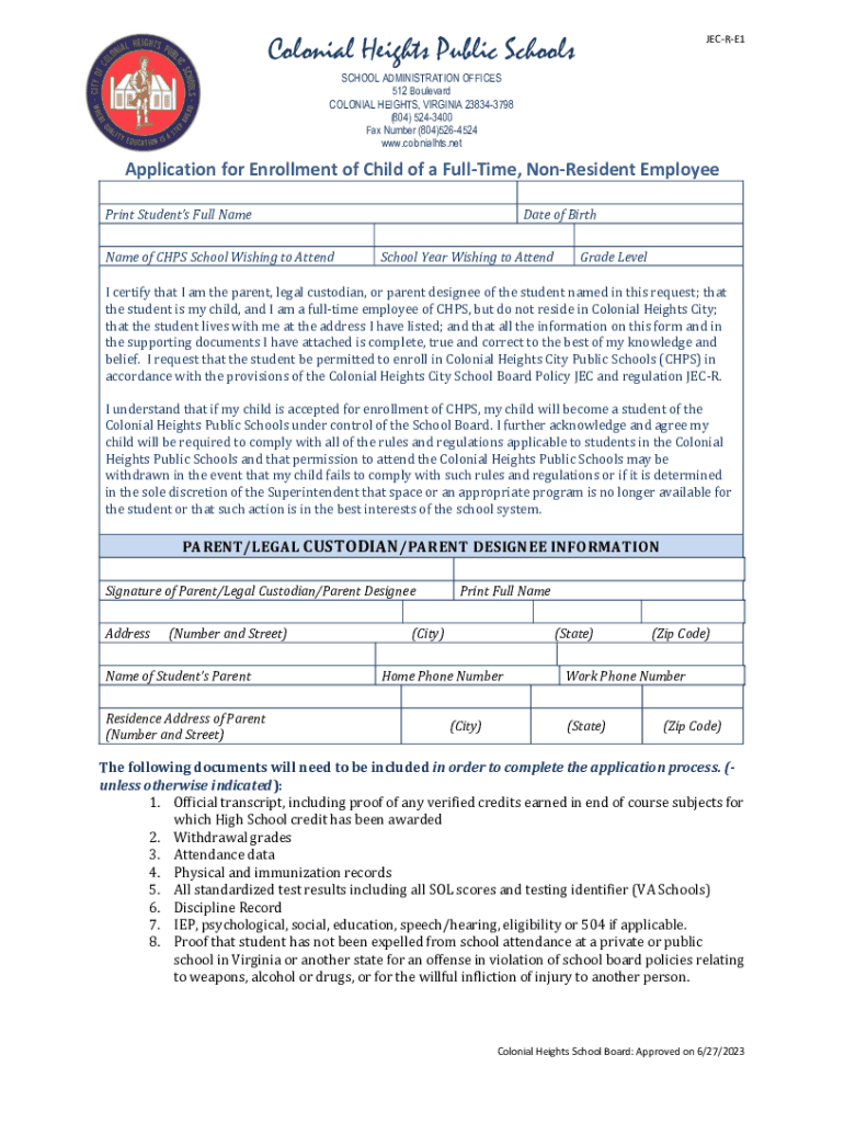 Fillable Online District Detail for Colonial Heights City Public ...