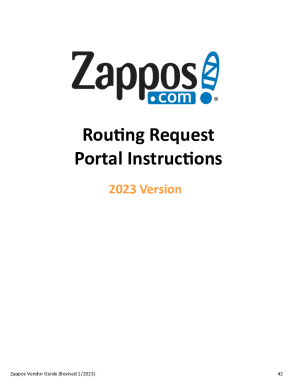 Fillable Online Routing Request Portal Instructions Fax Email Print ...