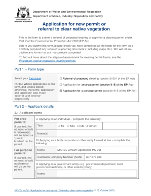 Fillable Online Part V of the Environmental Protection Act 1986 (EP Act ...