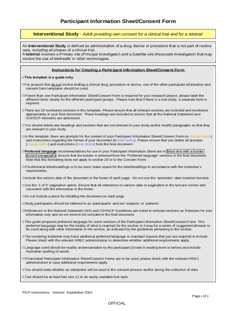 Ined Consent Guidance for IRBs, Clinical Investigators ... Doc Template | pdfFiller