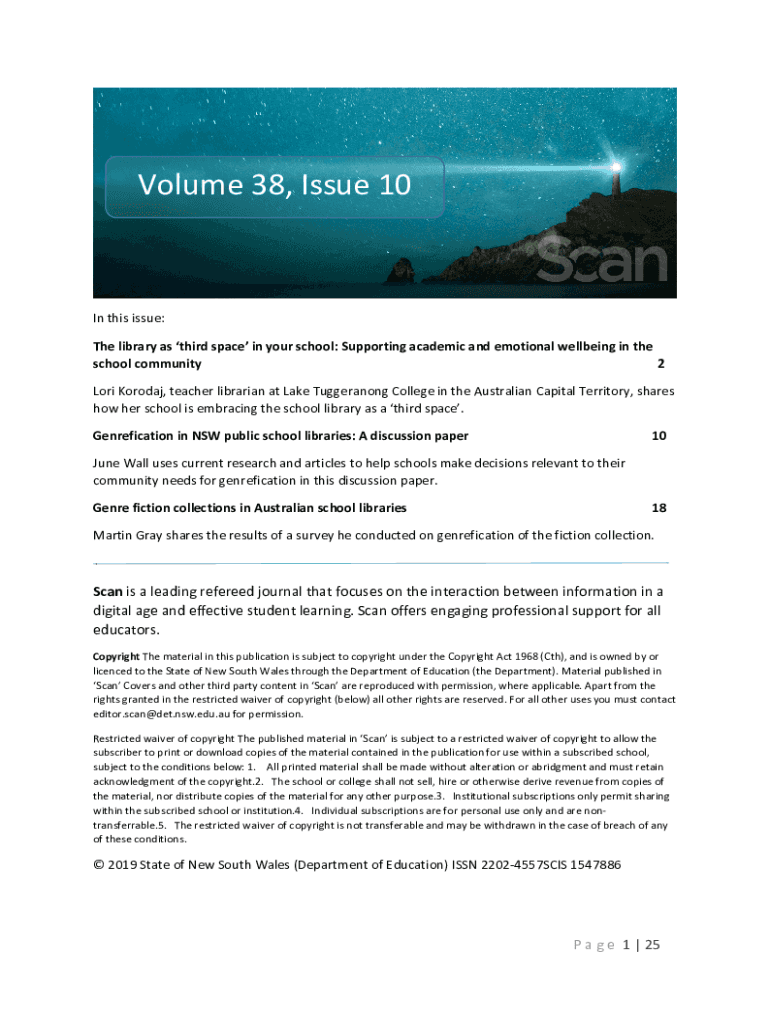 Fillable Online Scan volume 38 issue 10. Non graphic form of issue 10 of Scan Fax Email Print ...