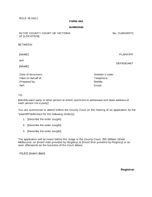 46A Rule 46.04(1) IN THE SUPREME COURT OF ... Doc Template | pdfFiller