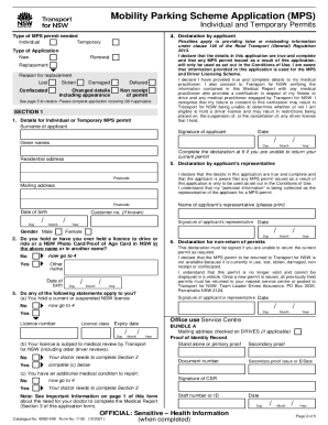 Fillable Online Mobility Parking Scheme (MPS) Application ...