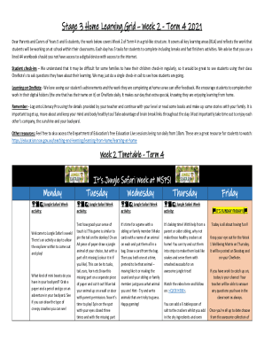 Fillable Online Grade 5Week 2 Learning from Home Activity Grids Fax ...