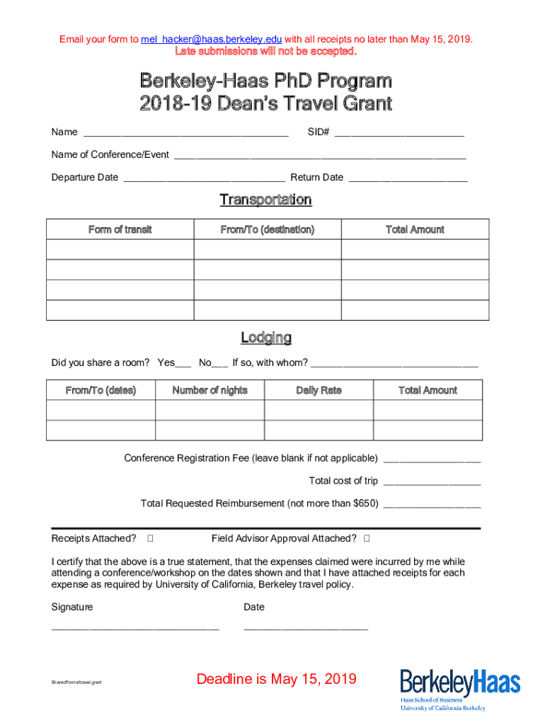 Fillable Online haas berkeley The Berkeley Haas MBA ProgramThe Only ...