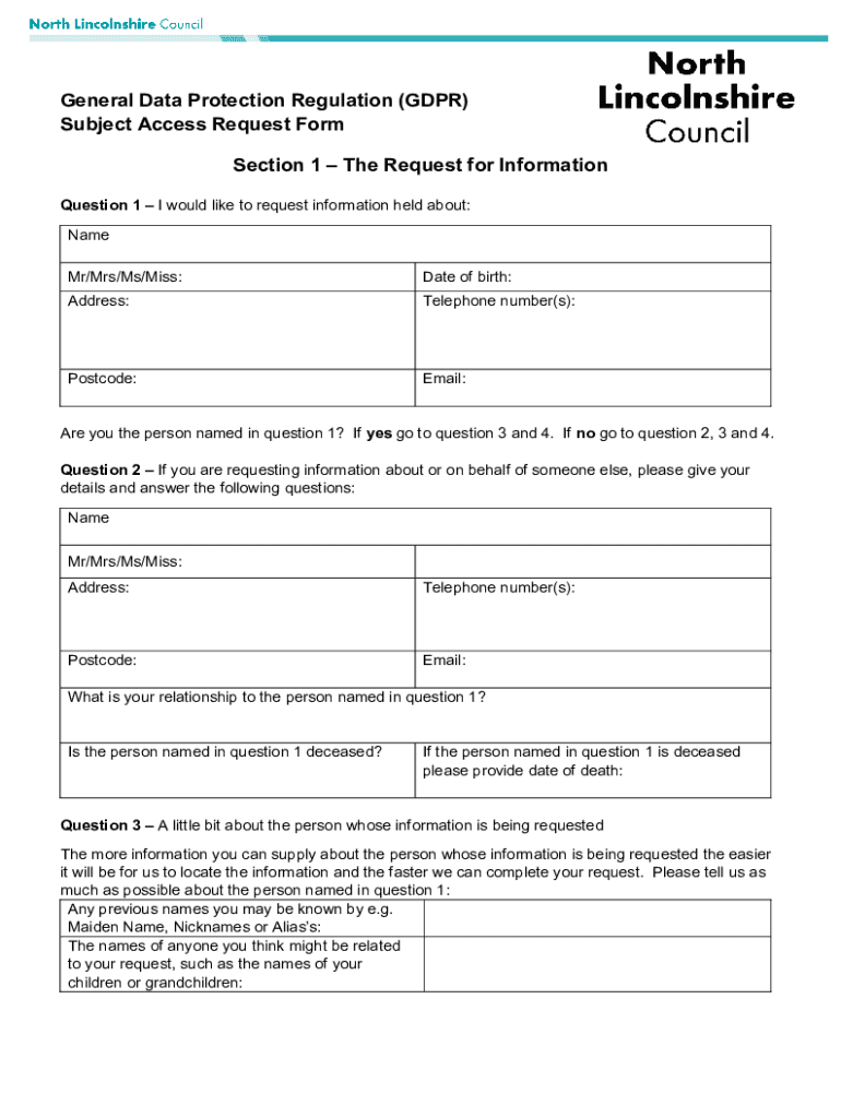 Fillable Online Data Access Request FormSubmit a form for your request Fax Email Print - pdfFiller