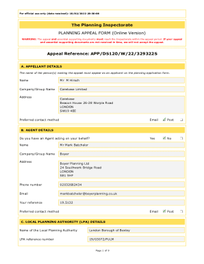 Fillable Online Appeal Form - 755170 Fax Email Print - pdfFiller