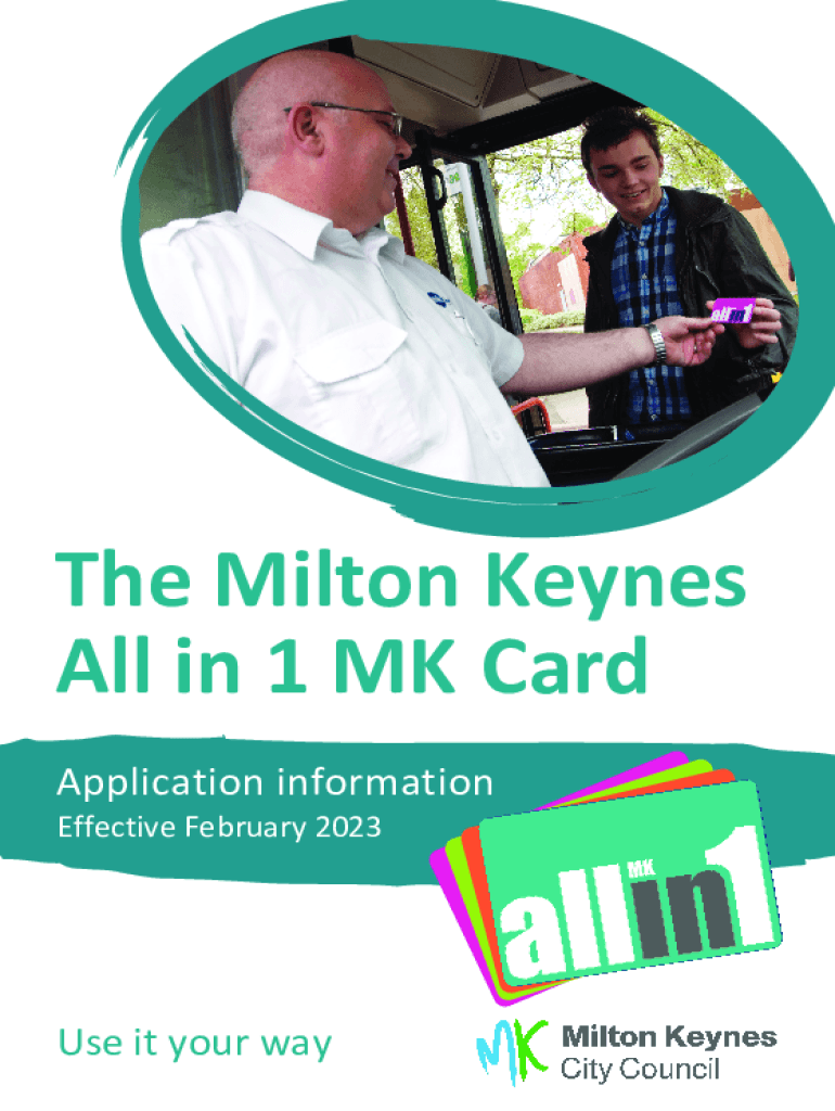 Fillable Online All in 1 MK Card (Junior Concessionary Travel Scheme ...
