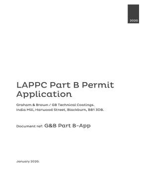 Fillable Online Application Form for a Permit: Part B Installations Fax ...
