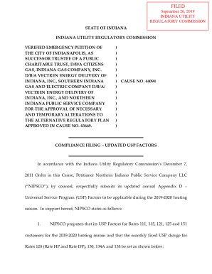 Fillable Online USP Compliance Filing Fax Email Print - pdfFiller