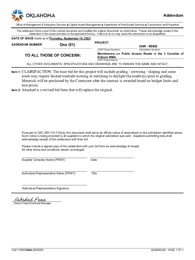 Fillable Online ADDENDUM 2: Request for Proposal (RFP) for selection of ... Fax Email Print ...