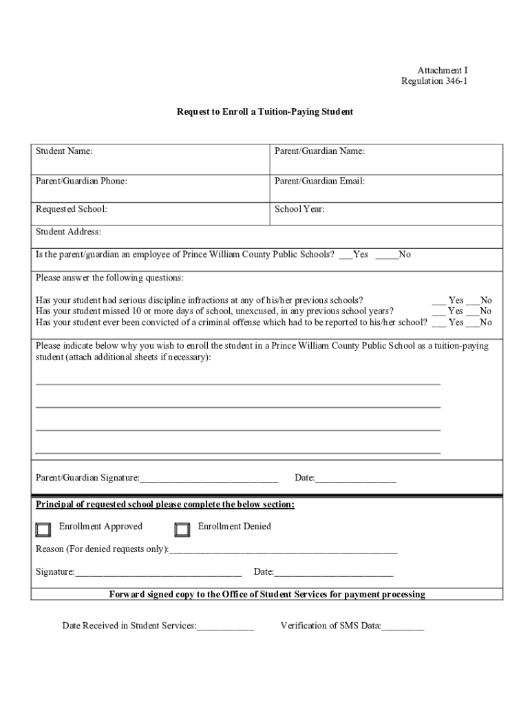 Fillable Online Request to Enroll a Non-Resident Active-Duty Military ...