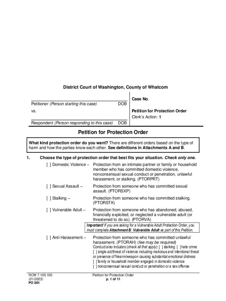 Fillable Online Assigned Counsel & Court Services: Protection Orders ...
