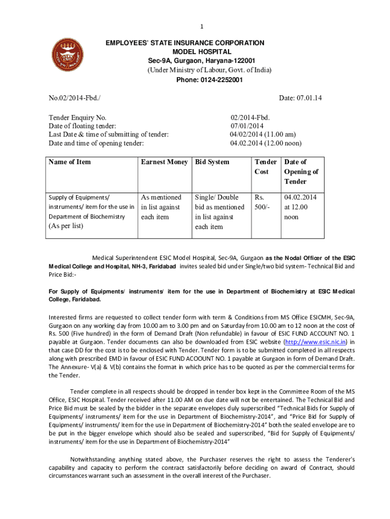 Fillable Online Under Ministry of Labour, Govt. of India Fax Email ...