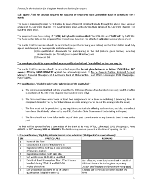 Fillable Online FFF. Summary Term Sheet for the issue of Bonds (as ...