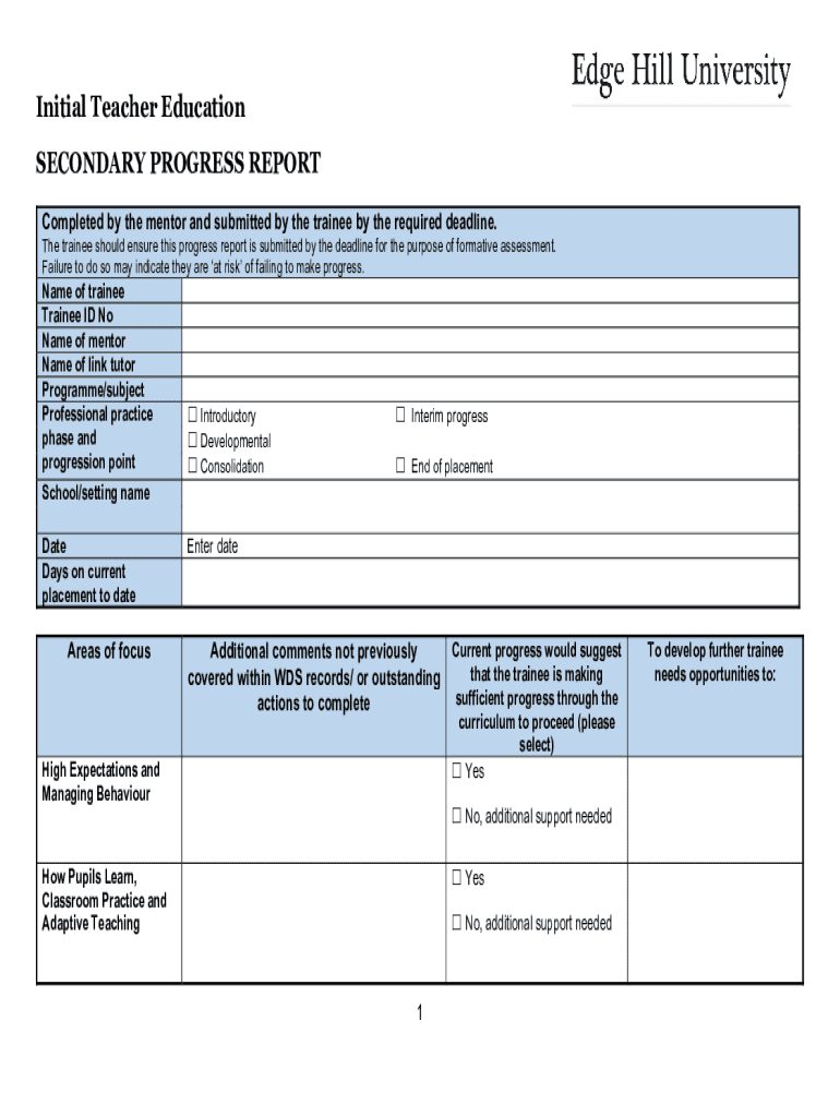 Fillable Online Initial teacher education (ITE) inspection framework ...