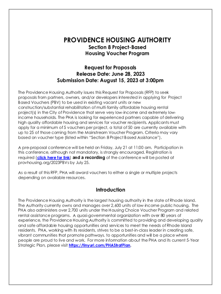 Fillable Online The Providence Housing AuthorityHow to Apply Fax Email ...