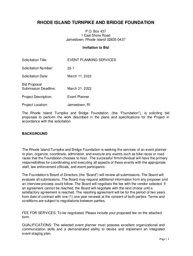 Fillable Online RITBA Foundation Event Planner Fax Email Print - pdfFiller