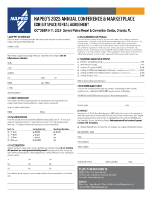 Fillable Online NAPEO Annual Conference and Marketplace Fax Email Print ...