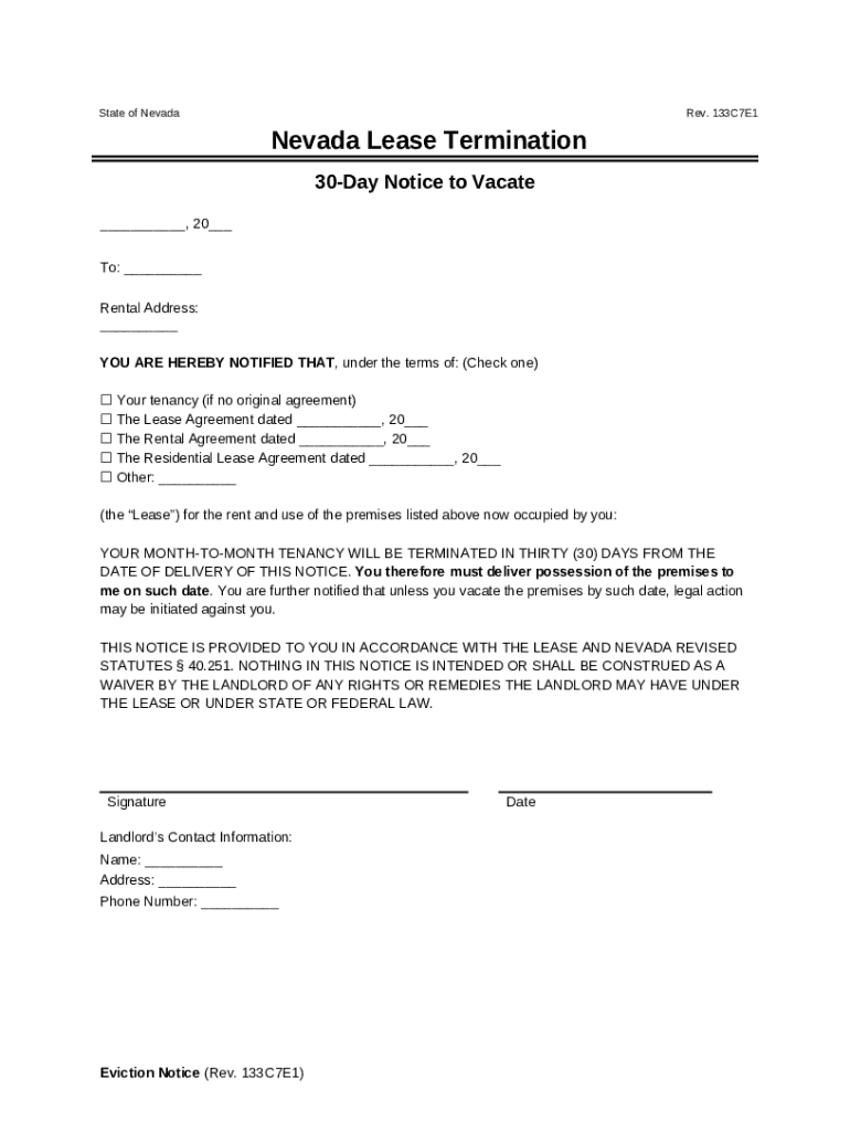 Tenant Notice to Repair, Terminate, or Intent to Vacate Doc Template ...