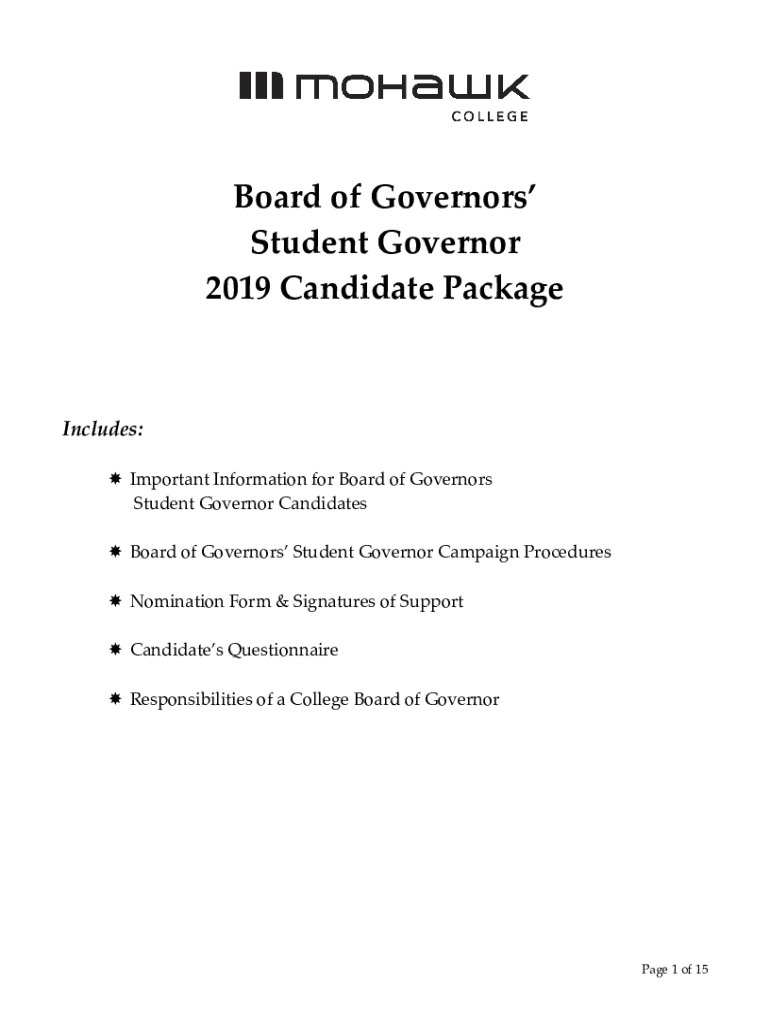 Fillable Online Student Governors and Student Representatives Fax Email ...