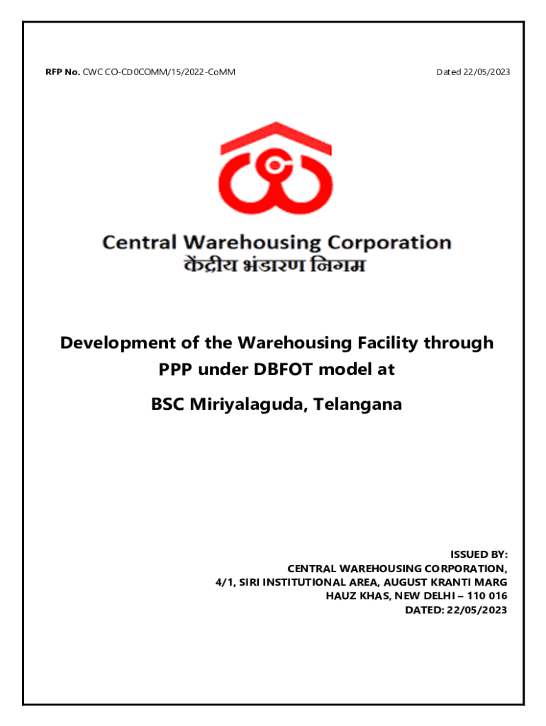 Fillable Online CENTRAL WAREHOUSING CORPORATION, Fax Email Print - pdfFiller