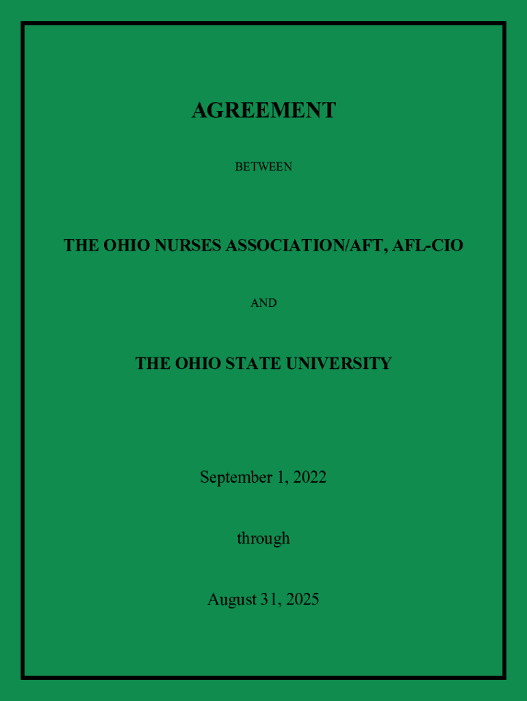 Fillable Online hr osu AGREEMENT - Human Resources - The Ohio State ...