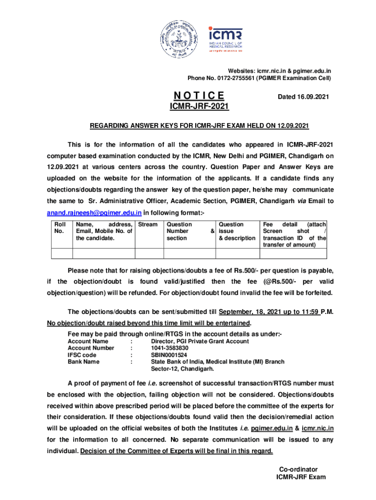 Fillable Online ICMR-National Institute of Epidemiology (NIE) - Home ...
