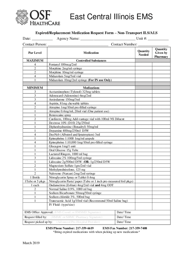 Fillable Online IDPH Region IV Southwestern Illinois EMS System, ... Fax Email Print - pdfFiller