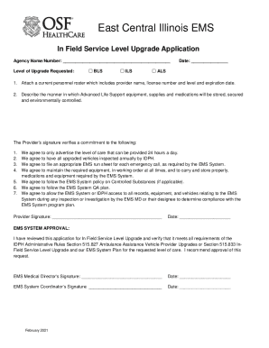 Fillable Online EMS Forms Fax Email Print - pdfFiller