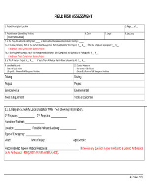 Risk Management Worksheet. - gacc nifc Doc Template | pdfFiller