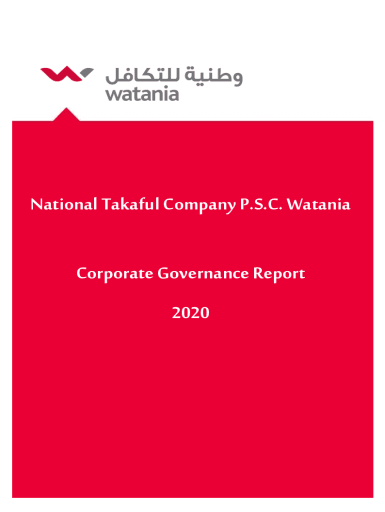 Fillable Online Watania Corporate Governance Report Fax Email Print ...
