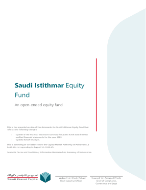 Fillable Online SAIB SAUDI EQUITY FUND An open-ended mutual fund Fax ...