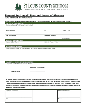 Fillable Online Example - Denying a Leave Request Fax Email Print ...